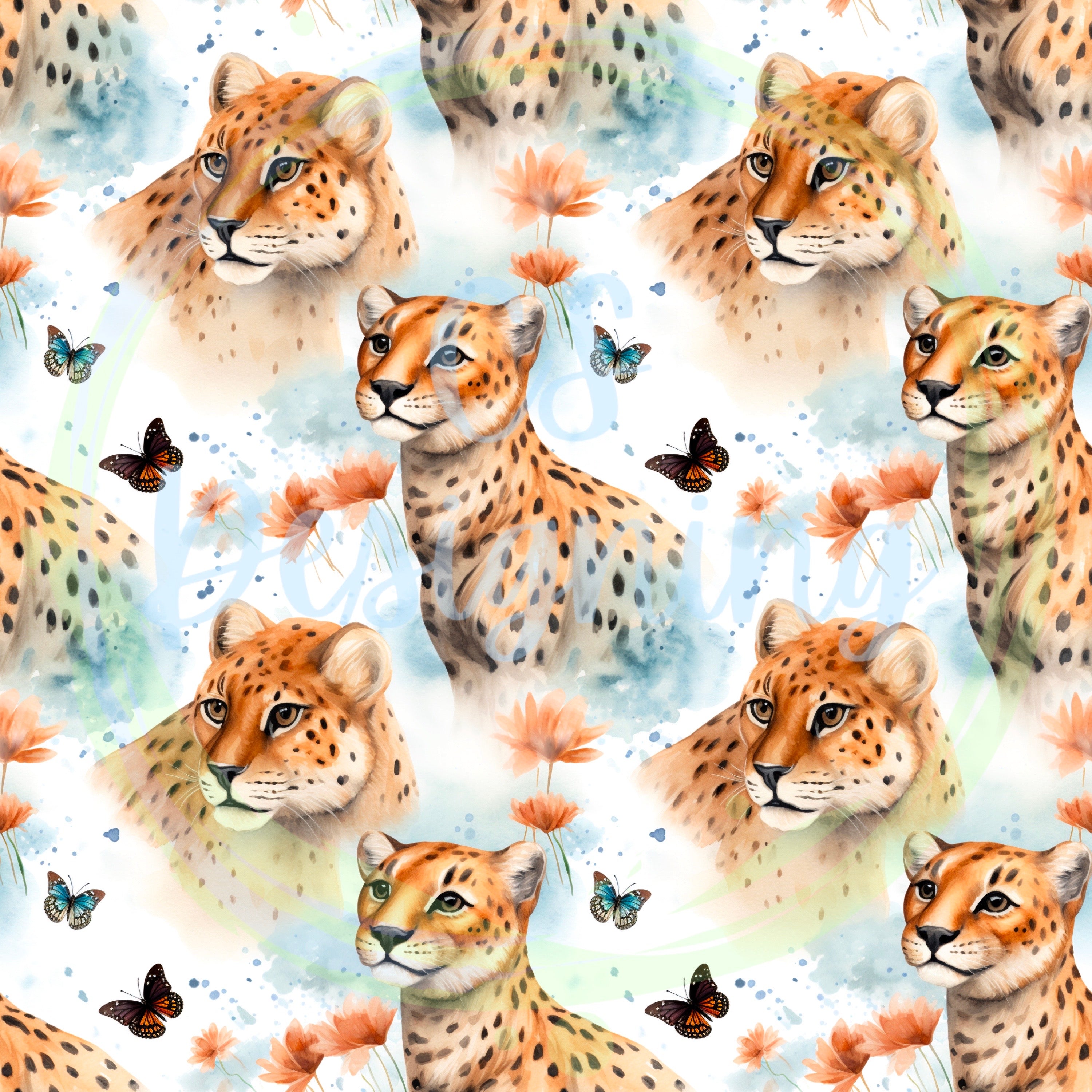 Cheetah seamless pattern – Csdesigning18
