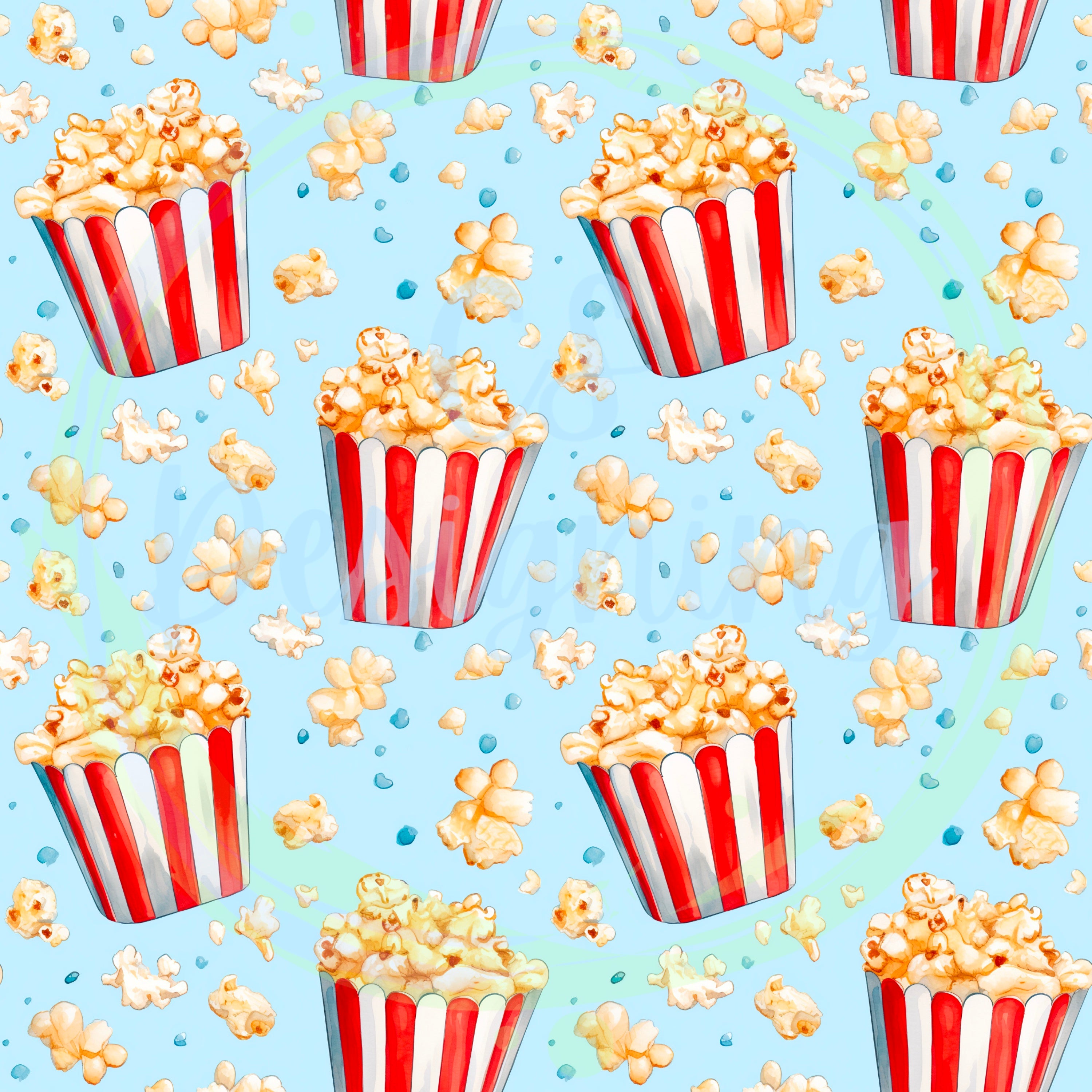 Popcorn seamless pattern – Csdesigning18