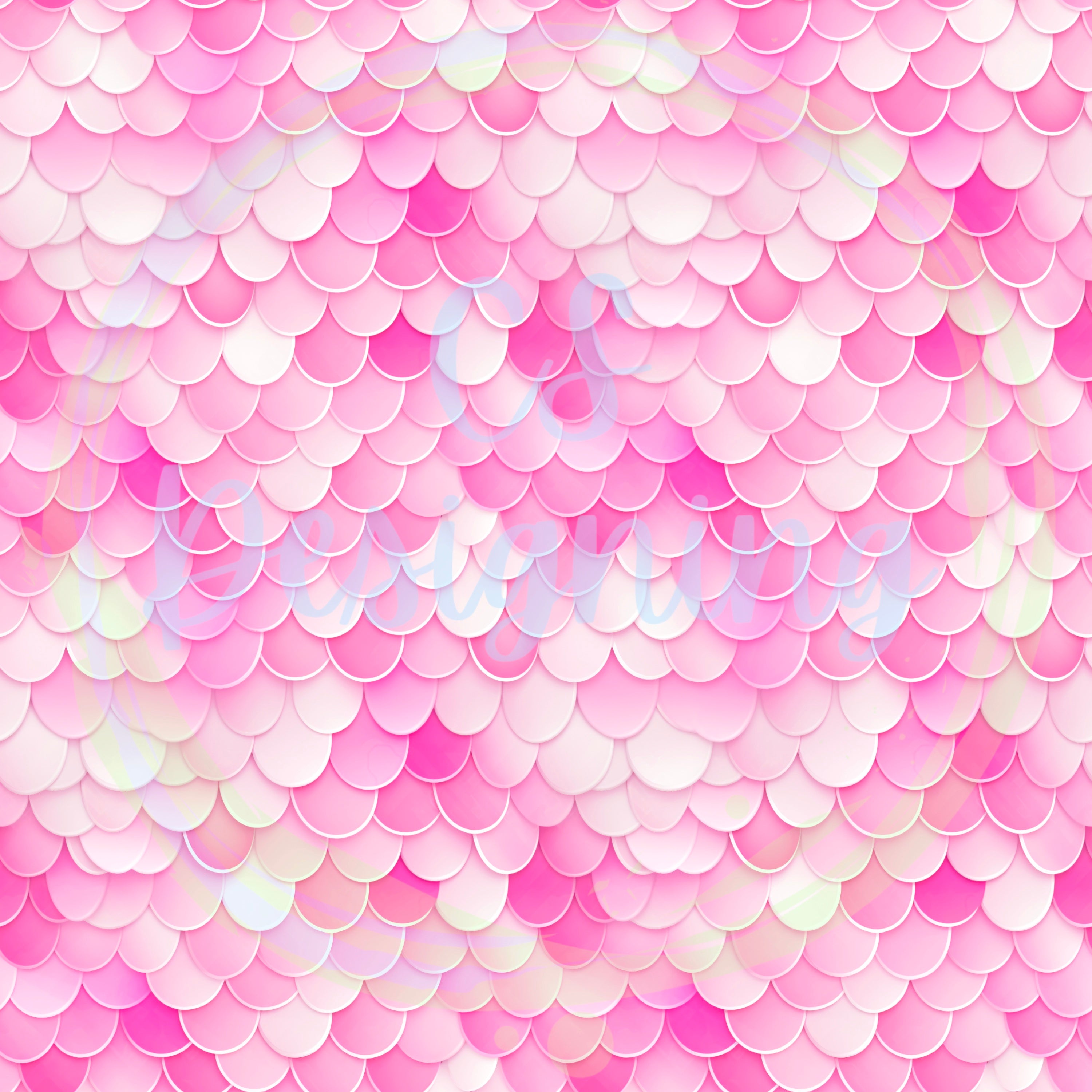 Pink mermaid scales seamless pattern – Csdesigning18