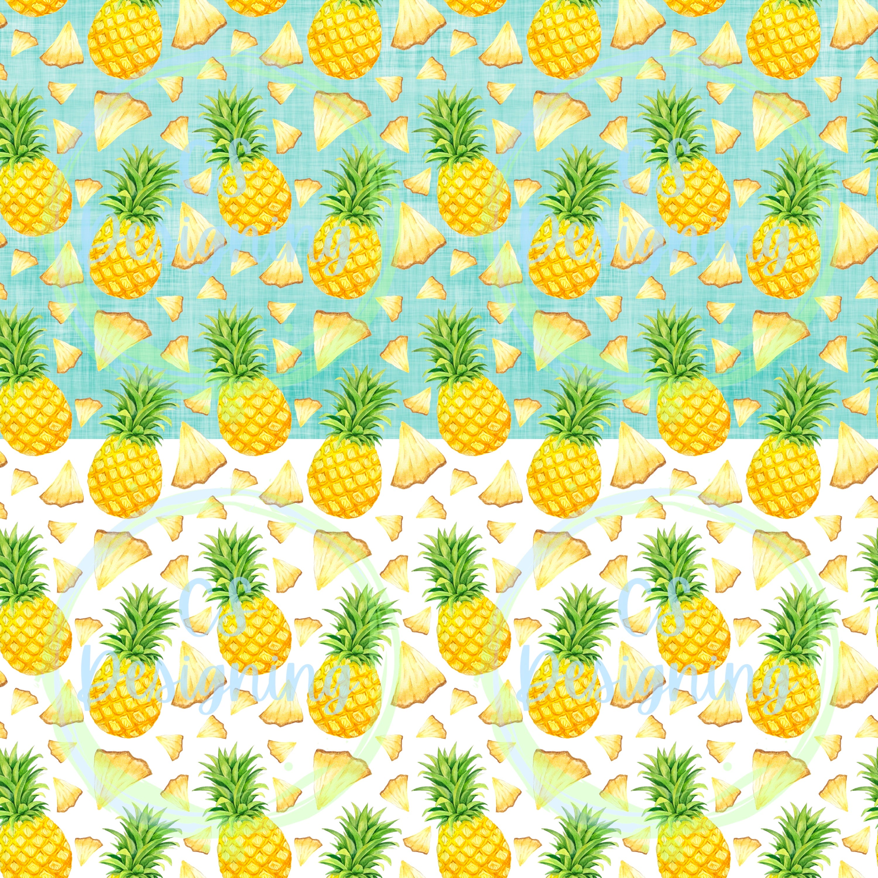 Pineapple seamless pattern – Csdesigning18