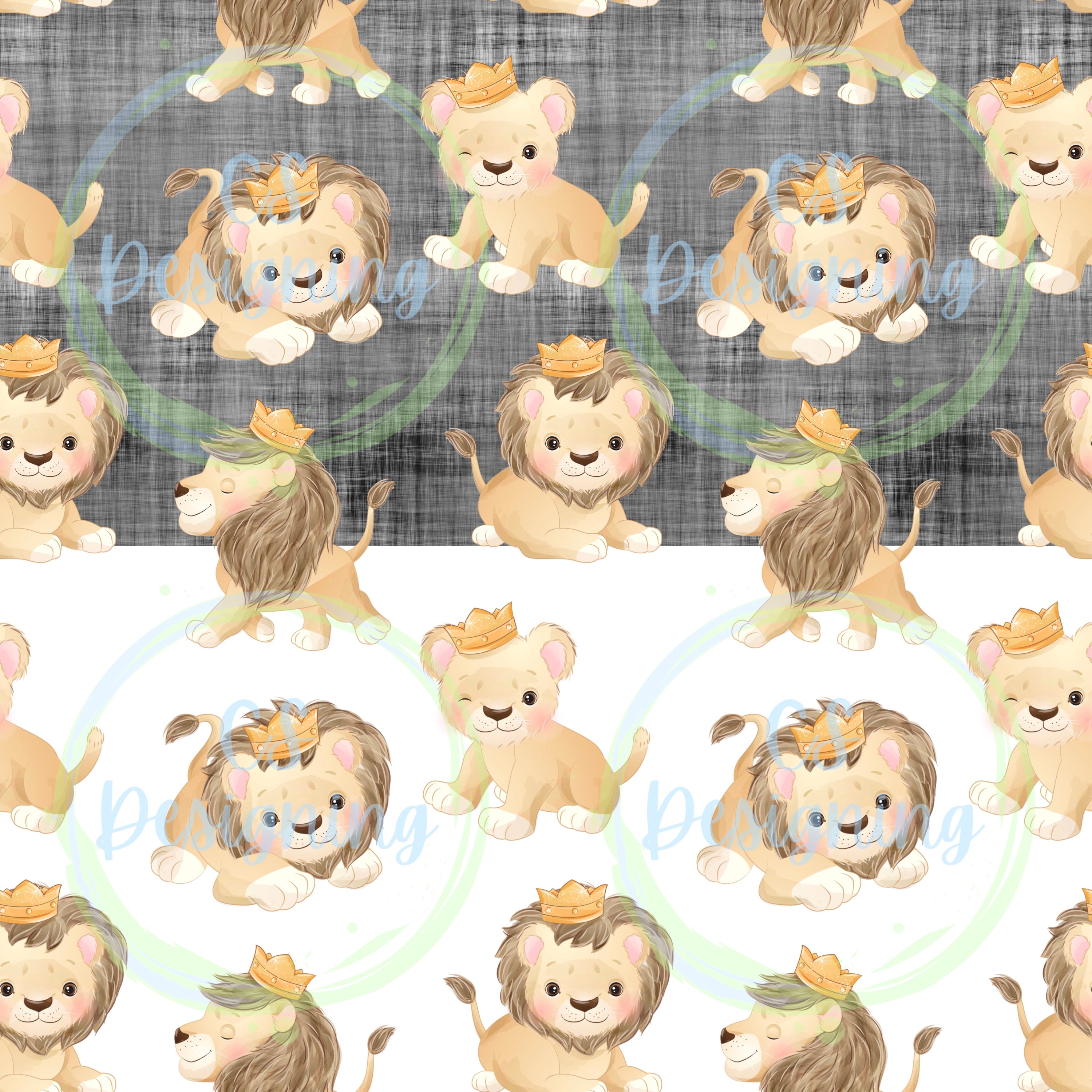 Lion seamless pattern – Csdesigning18